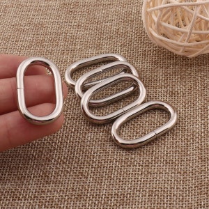 10pcsoval Rectangle Rings 1"(25mm)silver Rectangle Buckle Webbing Purse ...