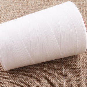 4000 Yards White Cotton Cord Nylon Thread 60#-402#craft Sewing Thread ...