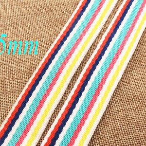 Colorful Striped Cotton Soft Webbing Belt,webbing Key Fob Webbing ...
