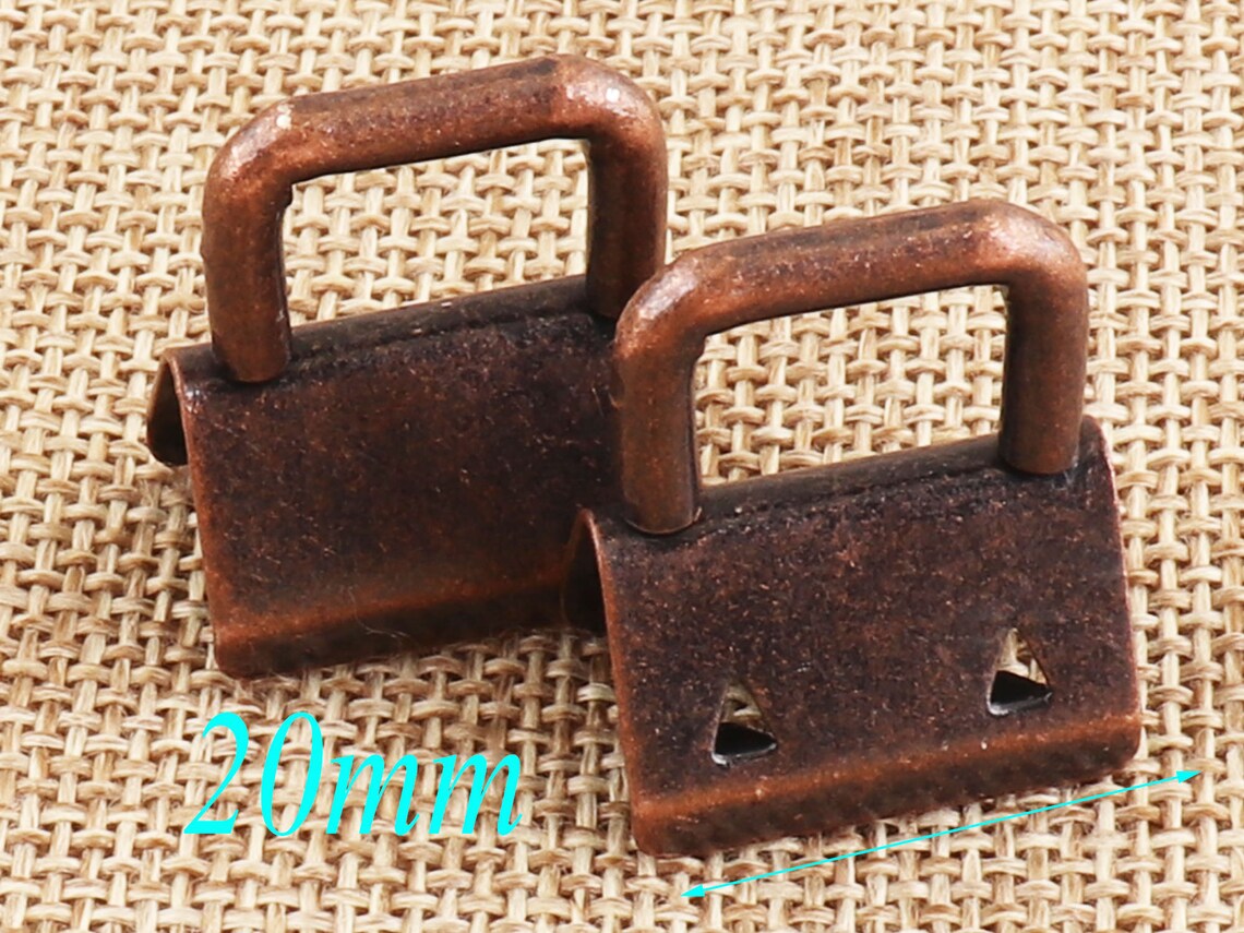 10 PCS Antique Copper Key Fob Hardware With Key Rings,20mm Copper Key ...