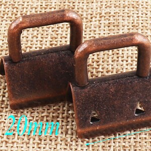 10 PCS Antique Copper Key Fob Hardware With Key Rings,20mm Copper Key ...