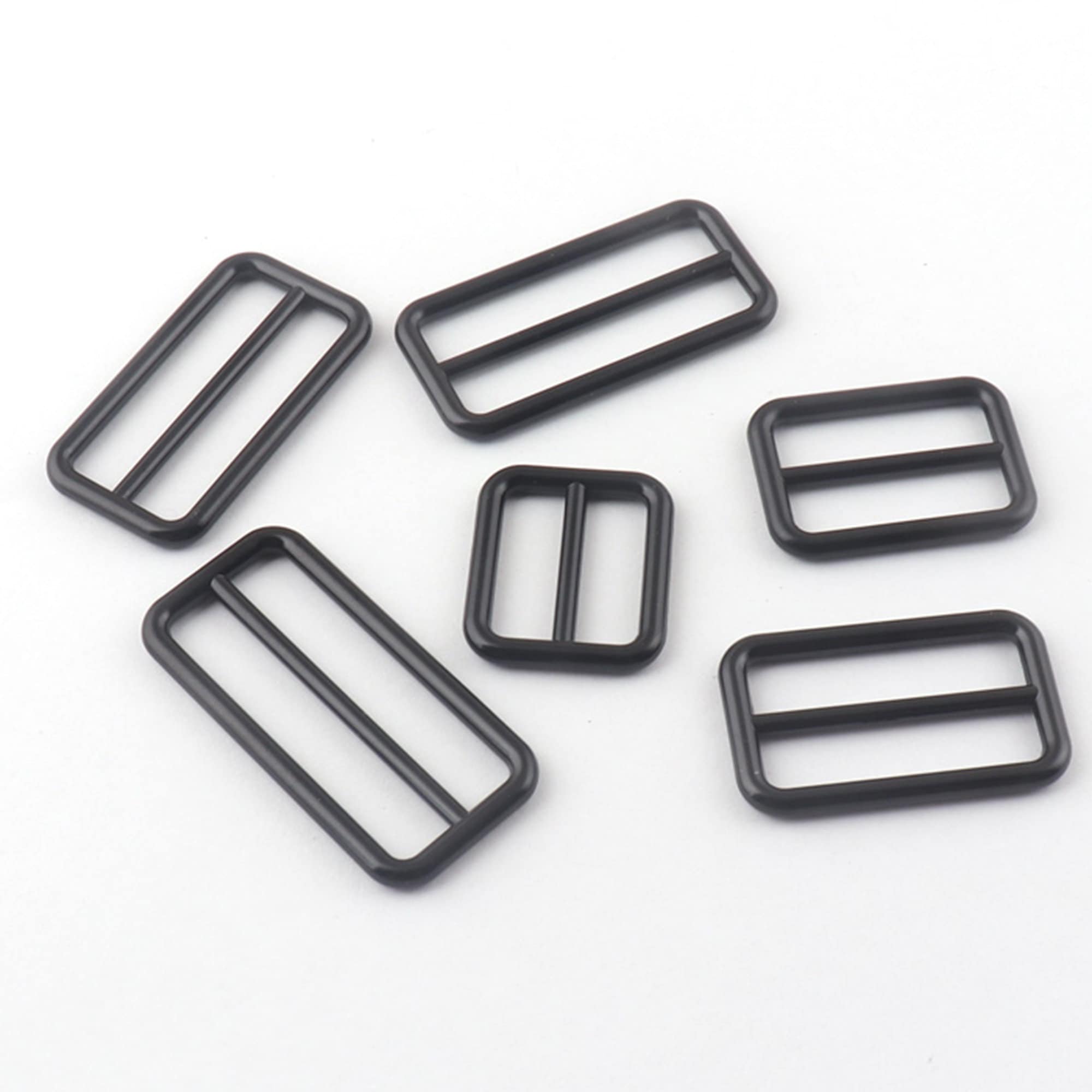Belt Buckle Strap Fasteners 20mm 25mm 30mm 35mm 38mm 40mm Black Slide ...