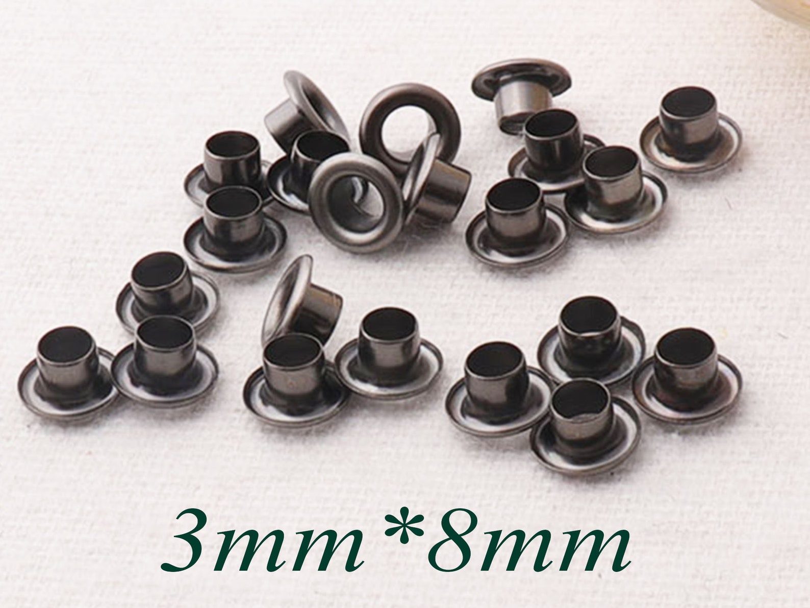 100-200pcs Gunmetal Eyelets Grommets With Washers - Etsy