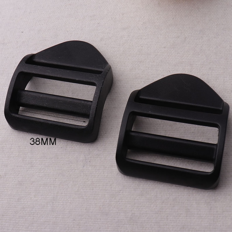 1 1/2"(38mm)black Plastic Slide Buckles Strap Adjuster Buckle, Heavy ...
