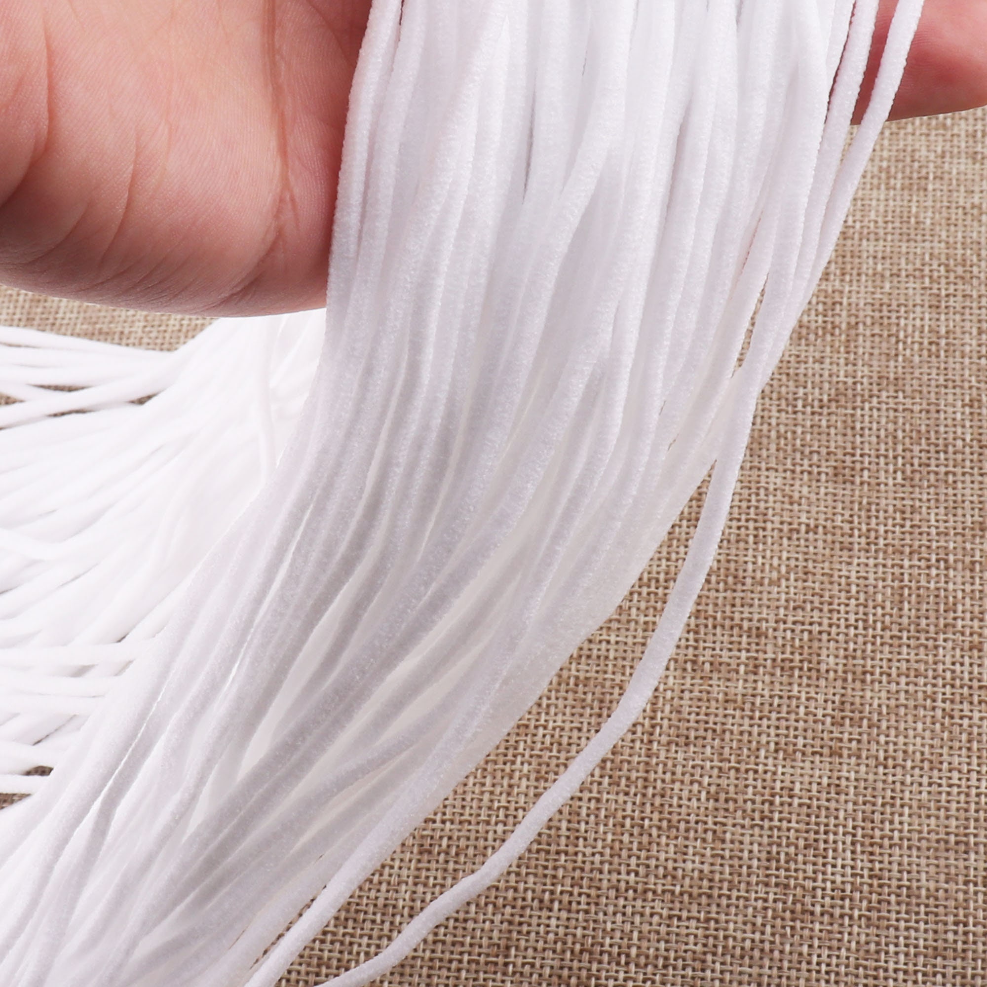 10-100 Meters White Nylon Cotton Elastic CordElastic Cord | Etsy