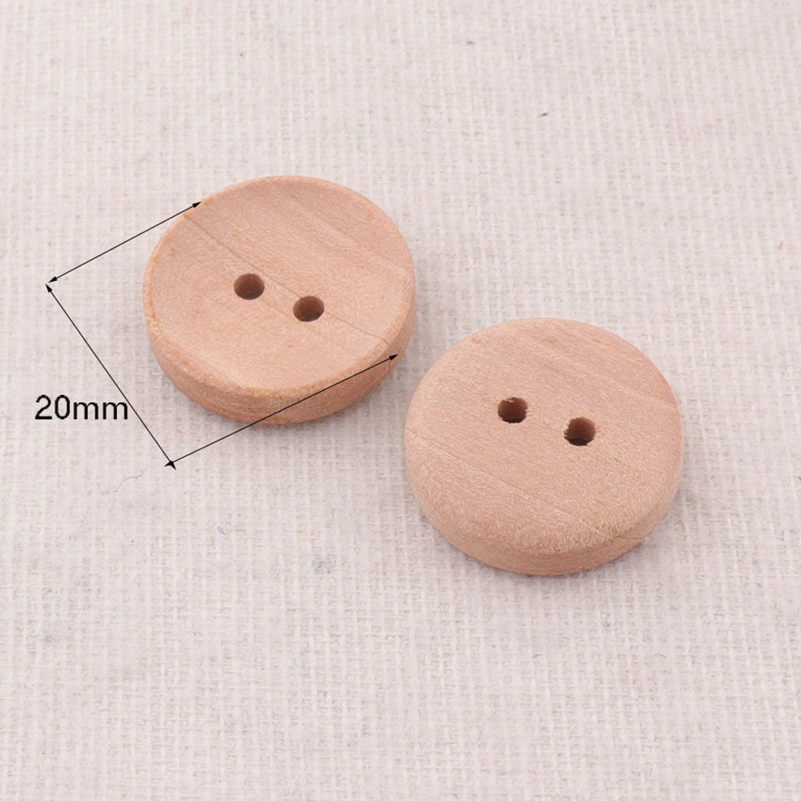 3/420mm20pcs Natural Round Concave Shape Wooden | Etsy