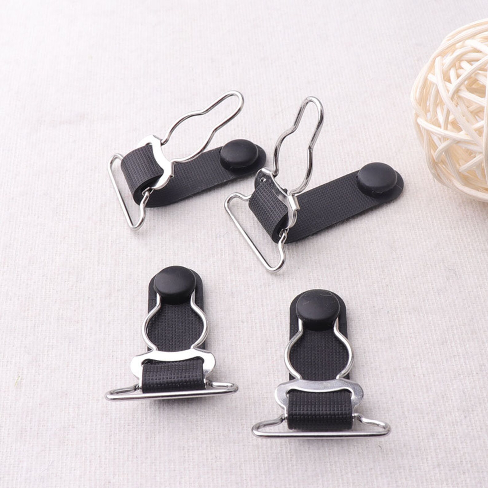 1"(25mm),10pcs Silver Dungaree Buckles Dungaree Clips Fasteners Strap ...