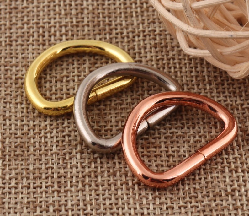 40 PCS Gold/Rose Gold/Silver metal d-ring20mm D Rings d ring | Etsy