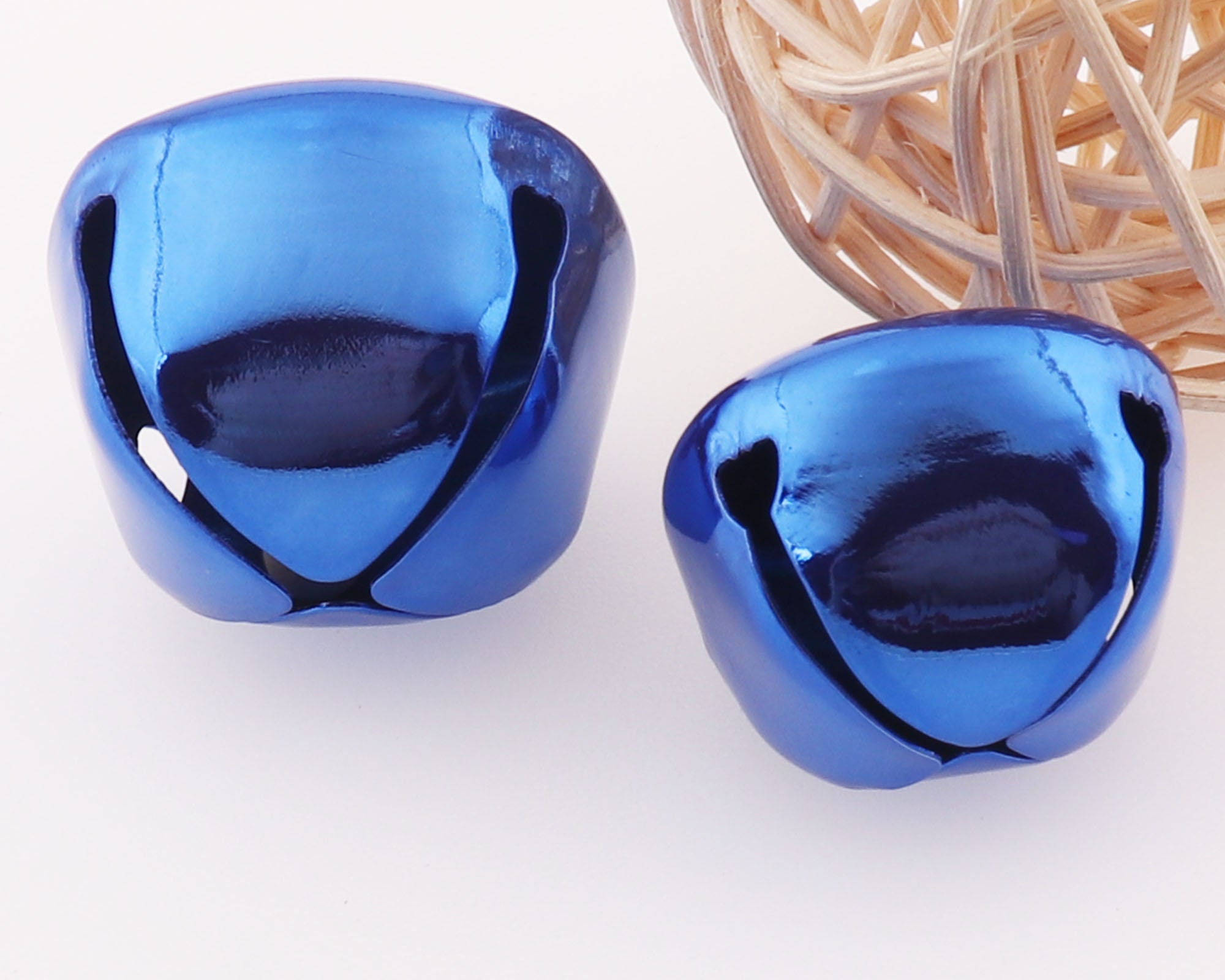 12 Pcs Large Metal Blue Jingle Bells Christmas Bellsdancing - Etsy