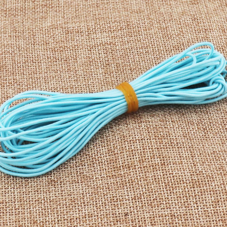 1.5 Mm Nylon Round Elastic Cordcolorful Craft Stretch Elastic - Etsy