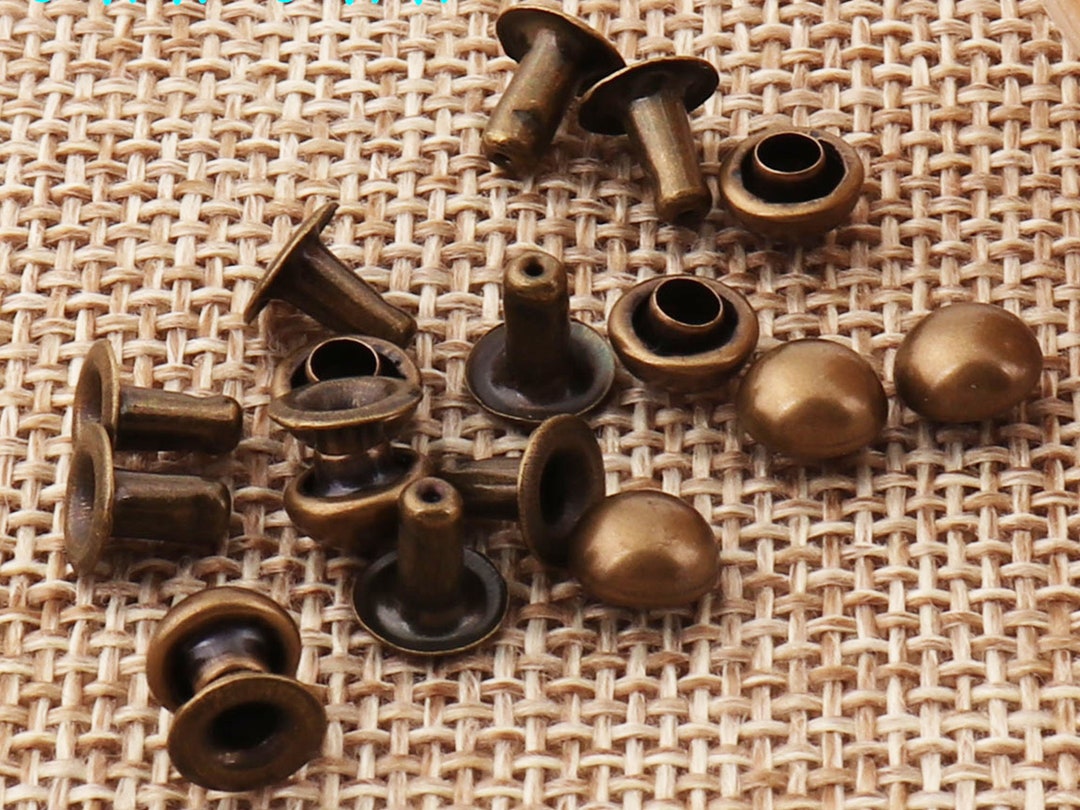 100sets Single-sided Cap Rivet Mushrooms Rivet Antique Bronze Rivets ...