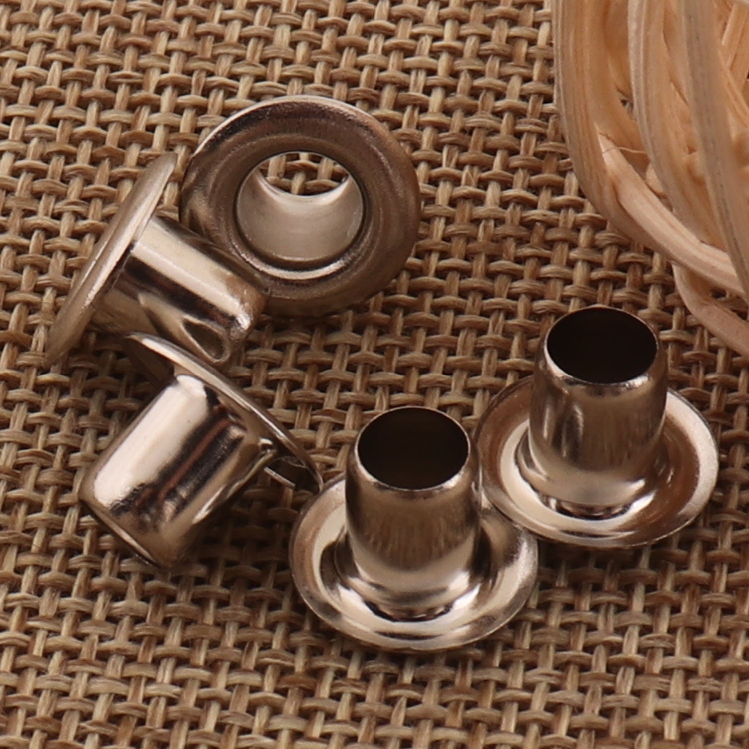 100 Pcs Eyeletseyeletssilver Metal Eyelets Grommets With - Etsy