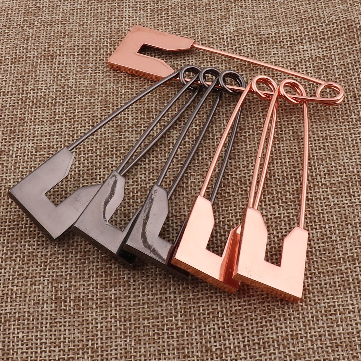 25 Safety Pins Rose Gold/Black 3 1/480mmCraft Safety | Etsy