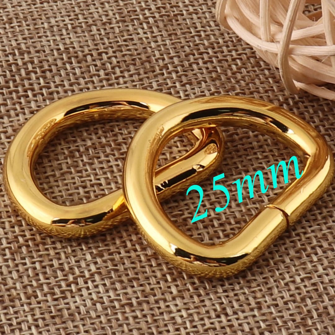6 Pcs D Ring Buckles,1