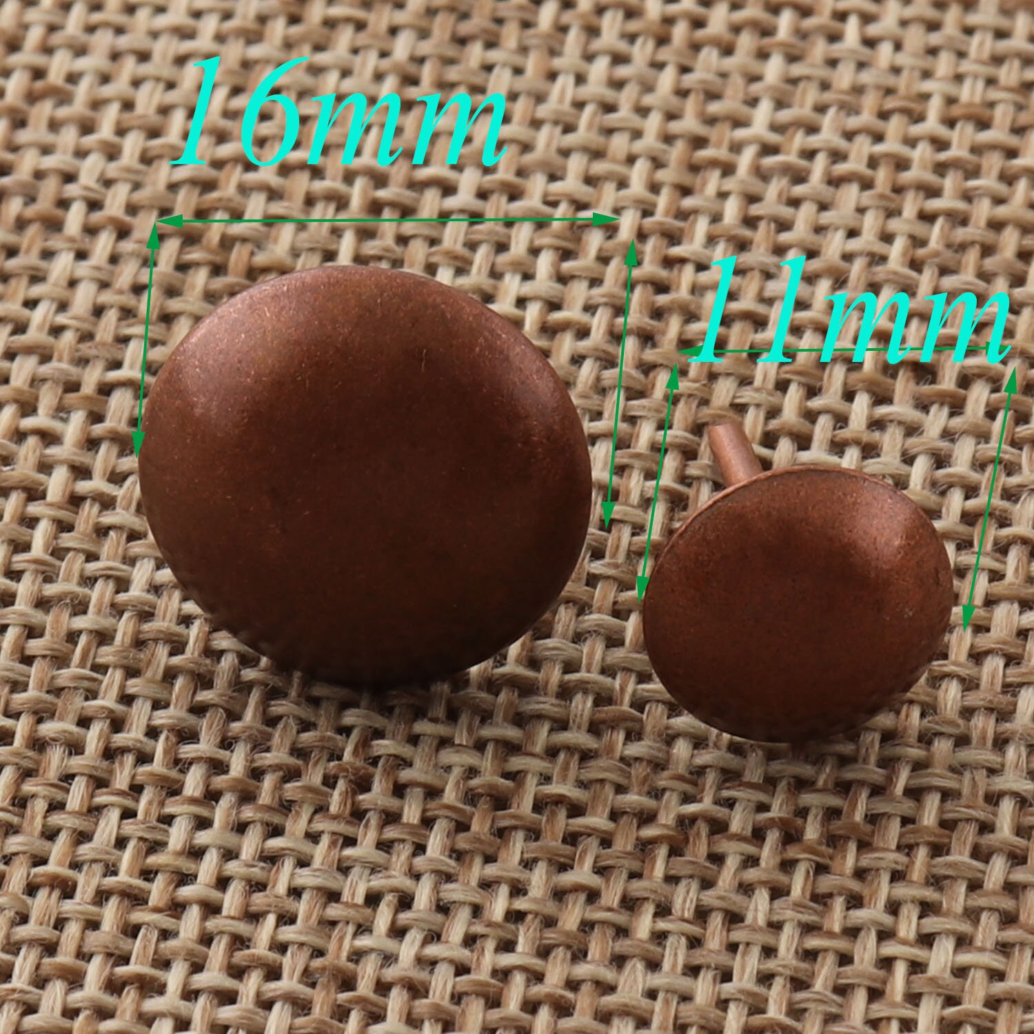 100 Pcs Upholstery Tacks11mm/16mm Copper Nailhead | Etsy