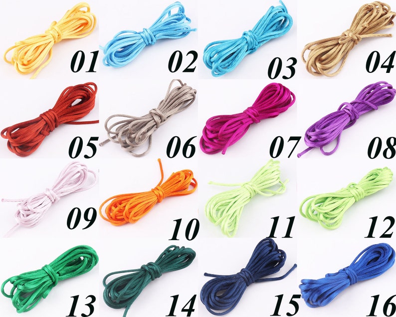 2mm Chinese Knot Cord Satin Nylon Cord Round Cordrattail | Etsy