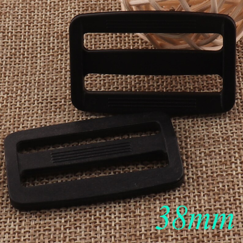 10 Plastic Slide Buckles,strap Fasteners,1.5" Black Belt Buckle ...