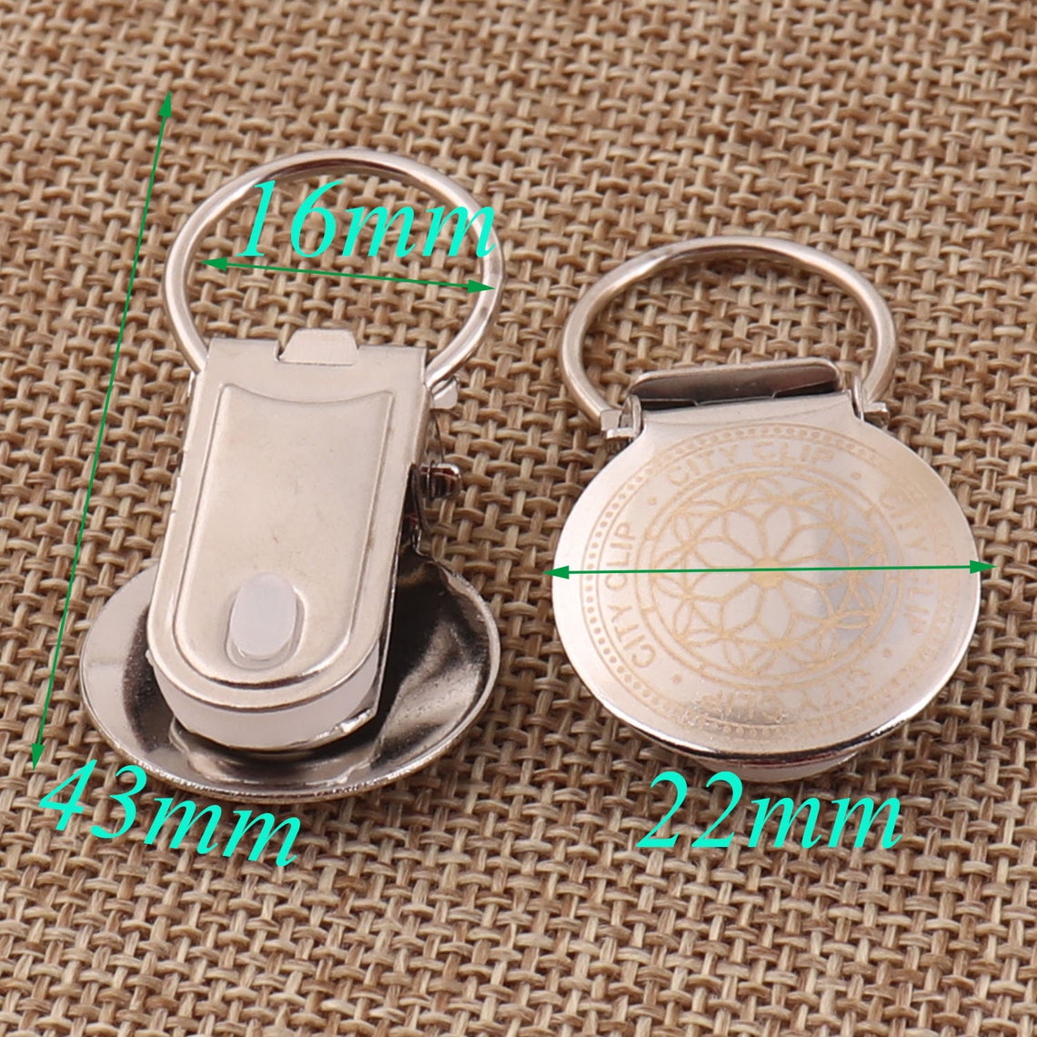 10 Pcs Silver Suspender Clips16mm Rectangle Pacifier | Etsy