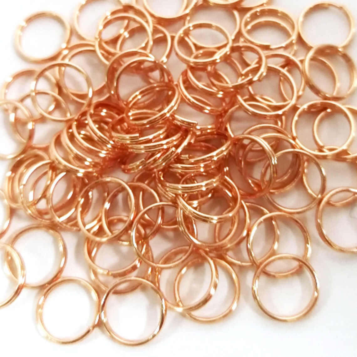 300-500 Pcs Rose Gold Split Jump Ringsnimi Split Key | Etsy