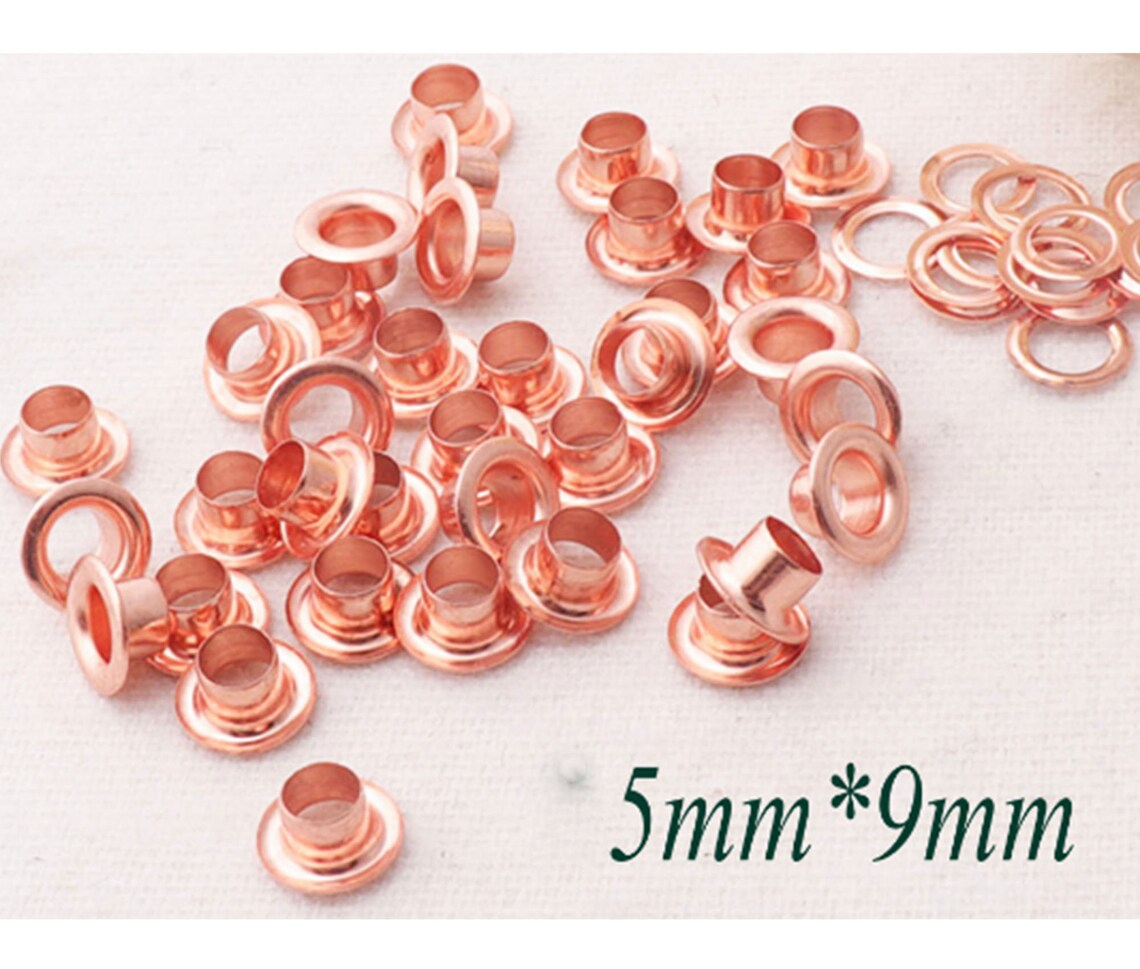 50-200 Sets Rose Gold Eyelet Grommets With Washersgreat for - Etsy