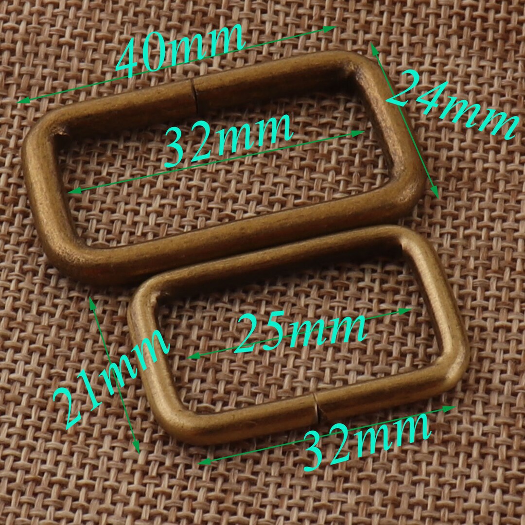 20 Rectangle Rings,25mm/32mm Square Rings,antique Bronze Rectangular ...