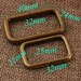 20 Rectangle Rings,25mm/32mm Square Rings,antique Bronze Rectangular ...