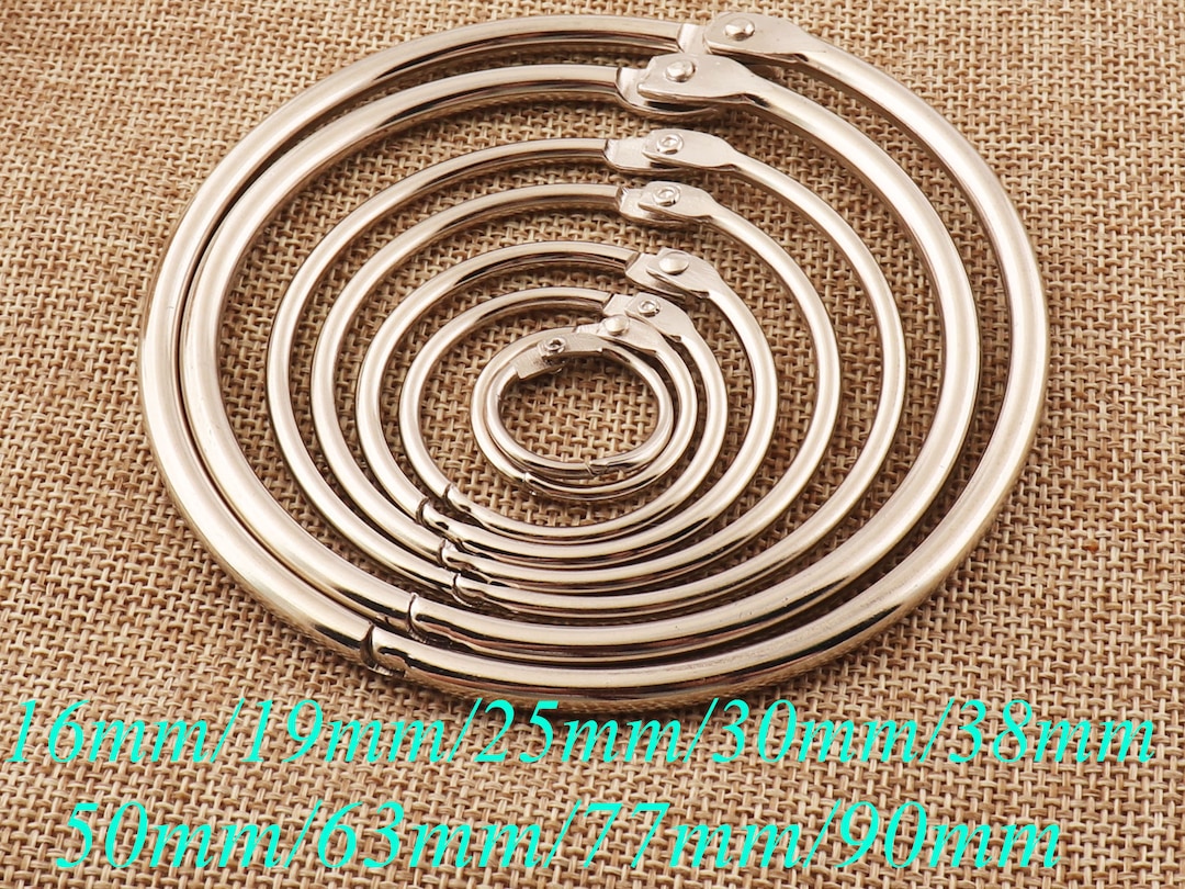 10 PCS Metal Silver Hinges Sleepers Hoops,nickel Hinge Snap O Ring ...