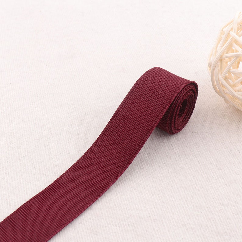Thin Webbing3/420mm Wine Red Woven Ribbon Webbing | Etsy