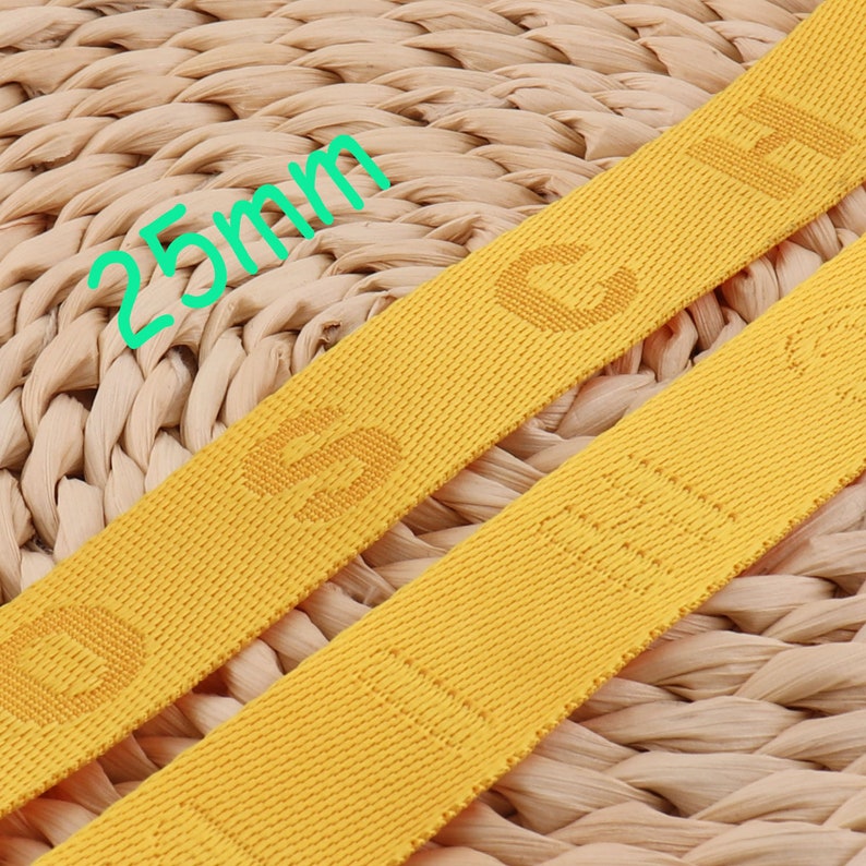 1 Inch Yellow Webbingsmooth Webbing - Etsy