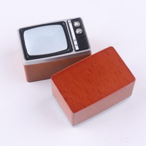 TV Set,toy Tv,wood and Metal 60s Style Retro TV Model,toys Hobbies ...
