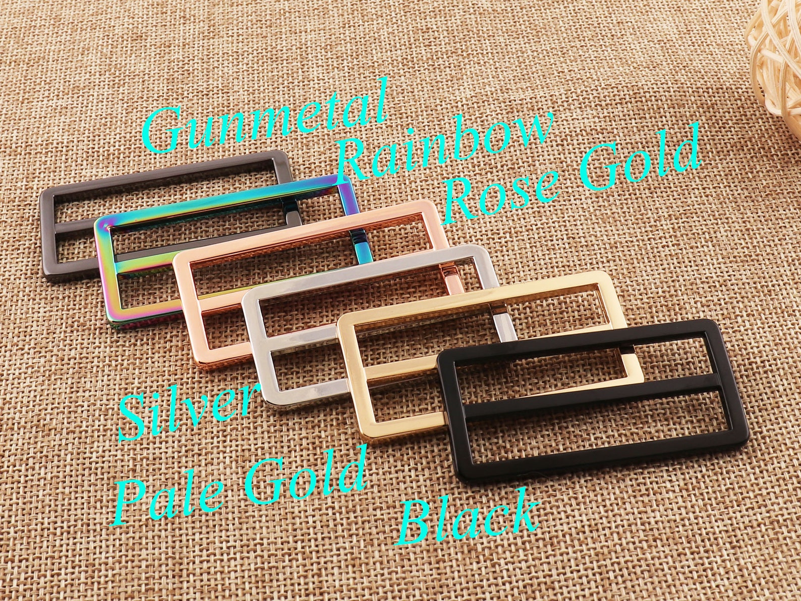 8 PCS Slide Buckles,50mm Metal Purse Buckles,belt Adjuster Buckles ...
