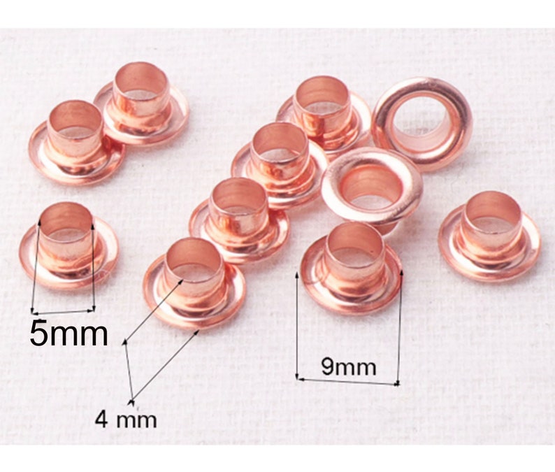 50-200 Sets Rose Gold Eyelet Grommets With Washersgreat for - Etsy