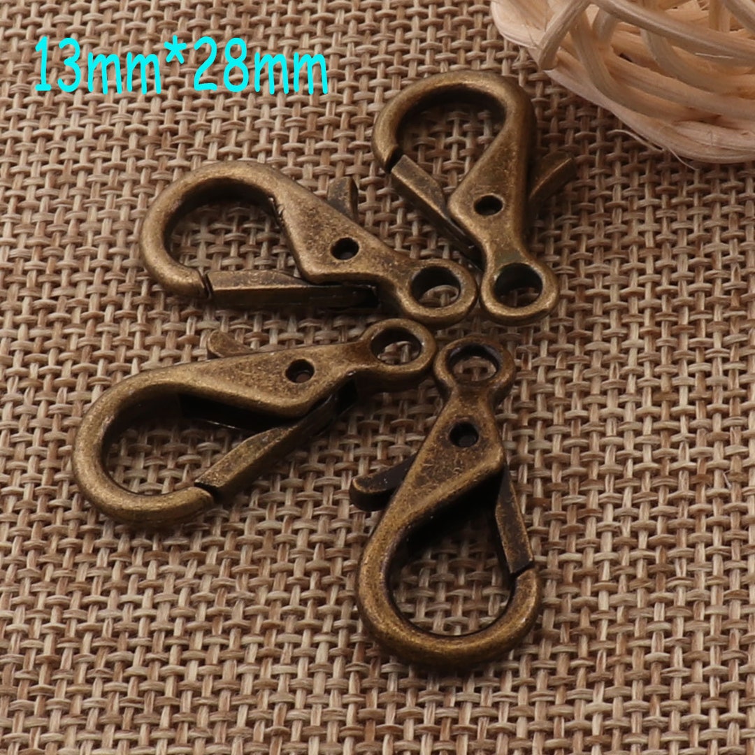 30 Antique Bronze Spring Clasp,self Closing Clasp,lobster Claw Clasp ...