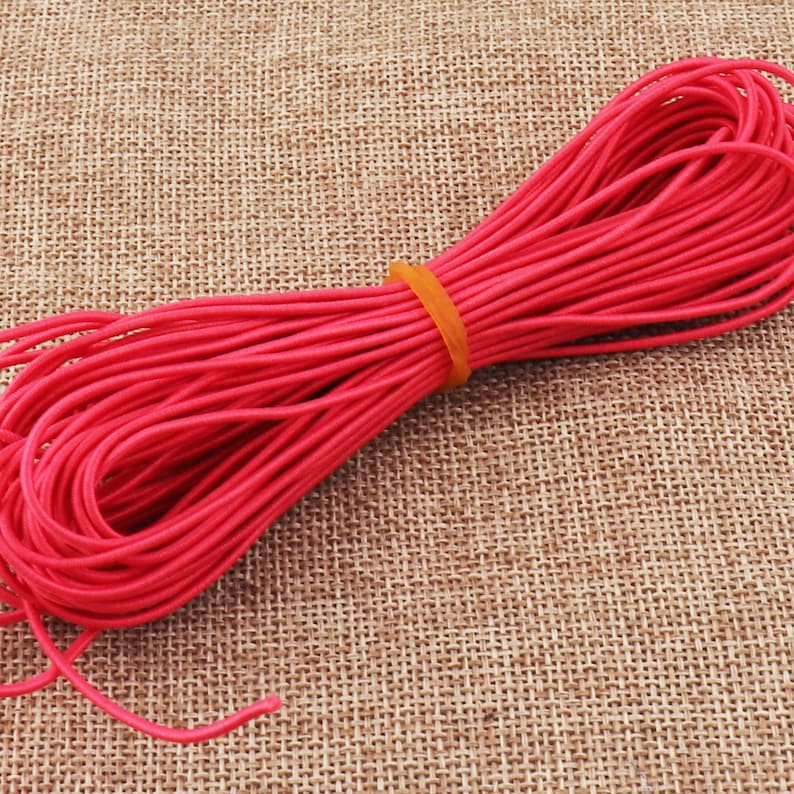 1.5 Mm Nylon Round Elastic Cordcolorful Craft Stretch Elastic - Etsy