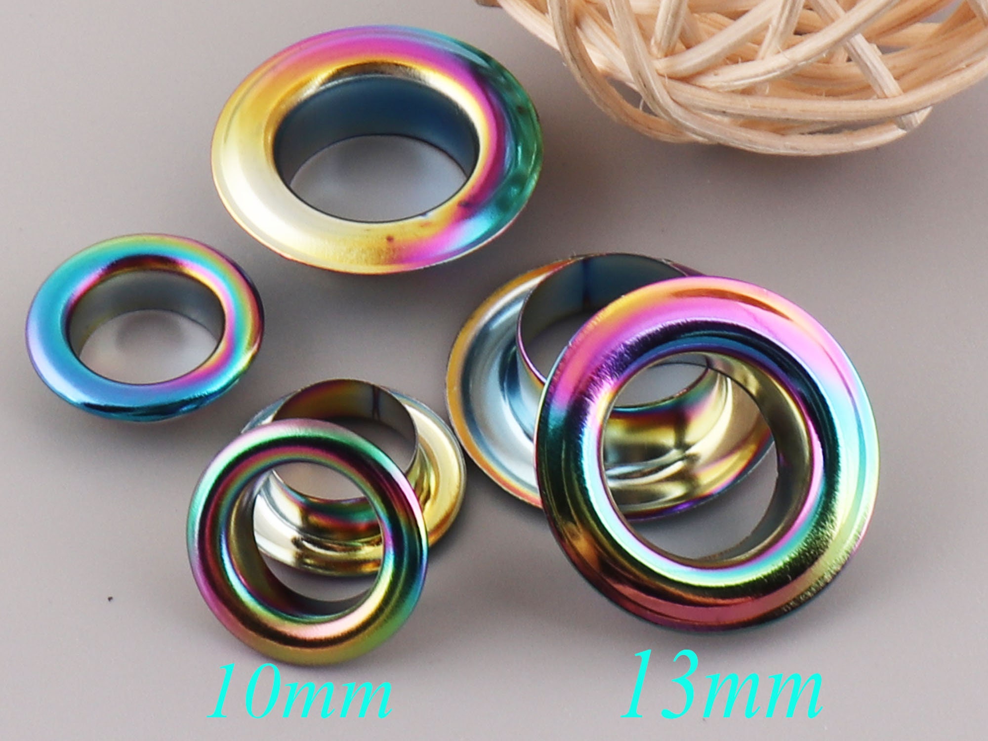 40 PCS Rainbow Eyelets and GrommetsMetal Eyelets Grommets | Etsy