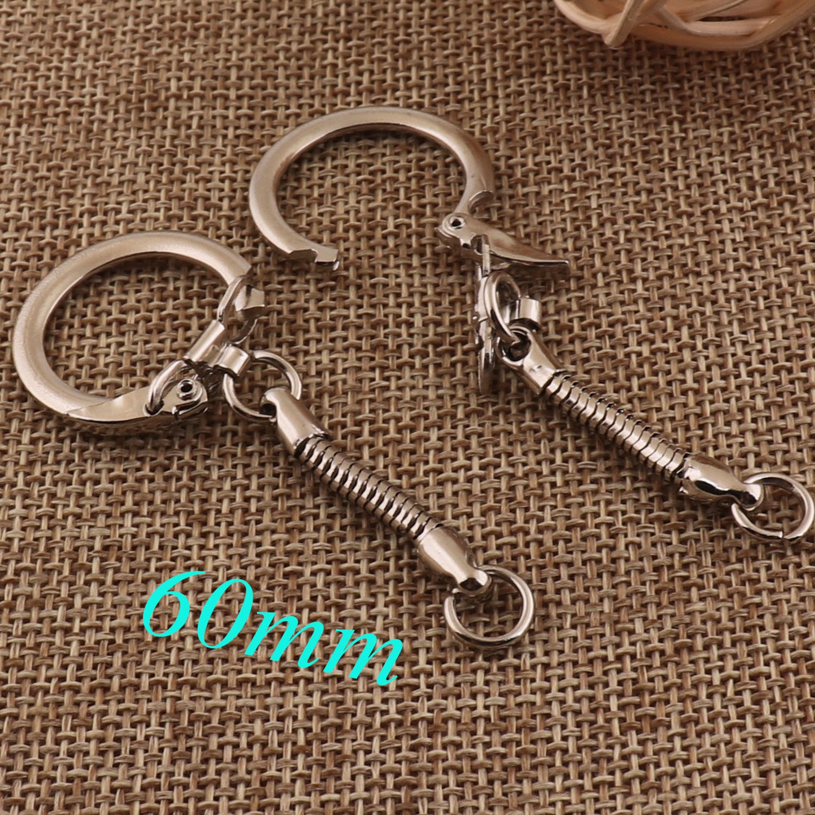 20 Pcs Metal Silver Key Chain O-ringsparrot Hook Key Chains - Etsy