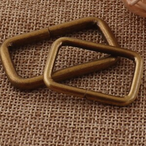 20 Rectangle Rings,25mm/32mm Square Rings,antique Bronze Rectangular ...