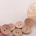 3/420mm20pcs Natural Round Concave Shape Wooden - Etsy