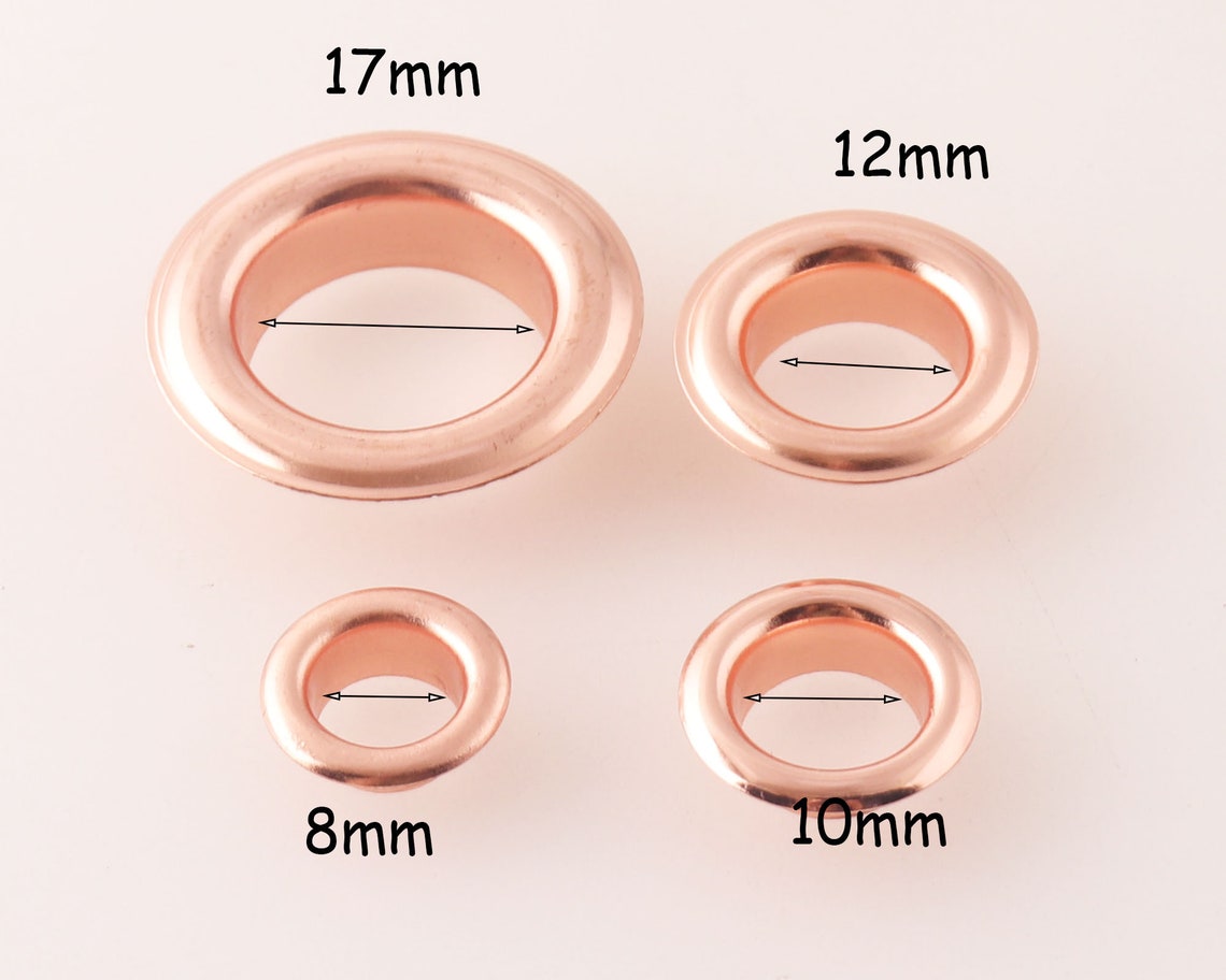 50-100 PCS Rose Gold Eyelets Grommets Eyelet With Washer Craft - Etsy