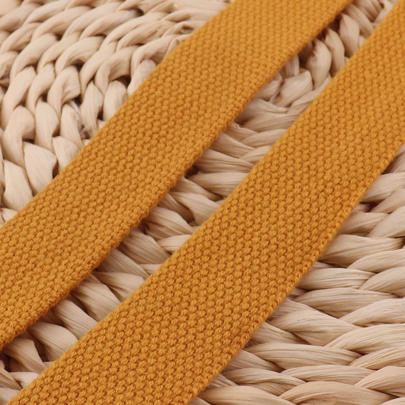 Yellow Cotton Webbing1 Inch Webbing Key Fob Webbing Bag - Etsy