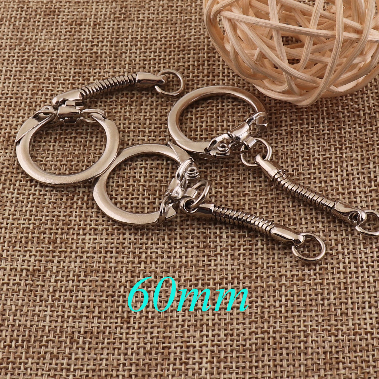 20 Pcs Metal Silver Key Chain O-ringsparrot Hook Key Chains - Etsy