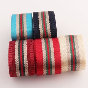 38mm Patterned Webbing,blue/red Webbing,purse Strap,patterned Nylon ...