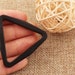 30 Pcs Black Plastic Triangle Rings,38mm Slide Buckles Fasteners Belt ...