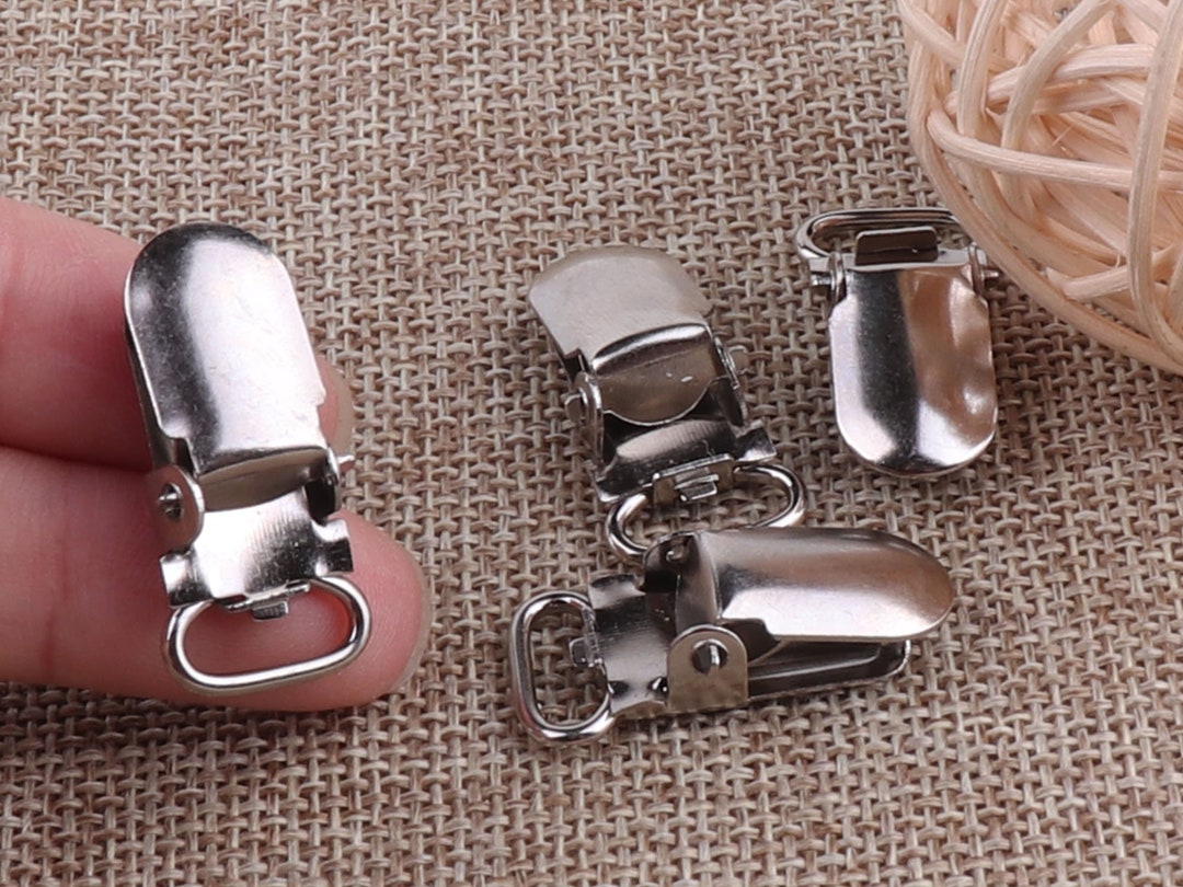 22-30 Pcs Silver/gold MINI Suspender Clips,10mm Rectangle Clip,holders ...