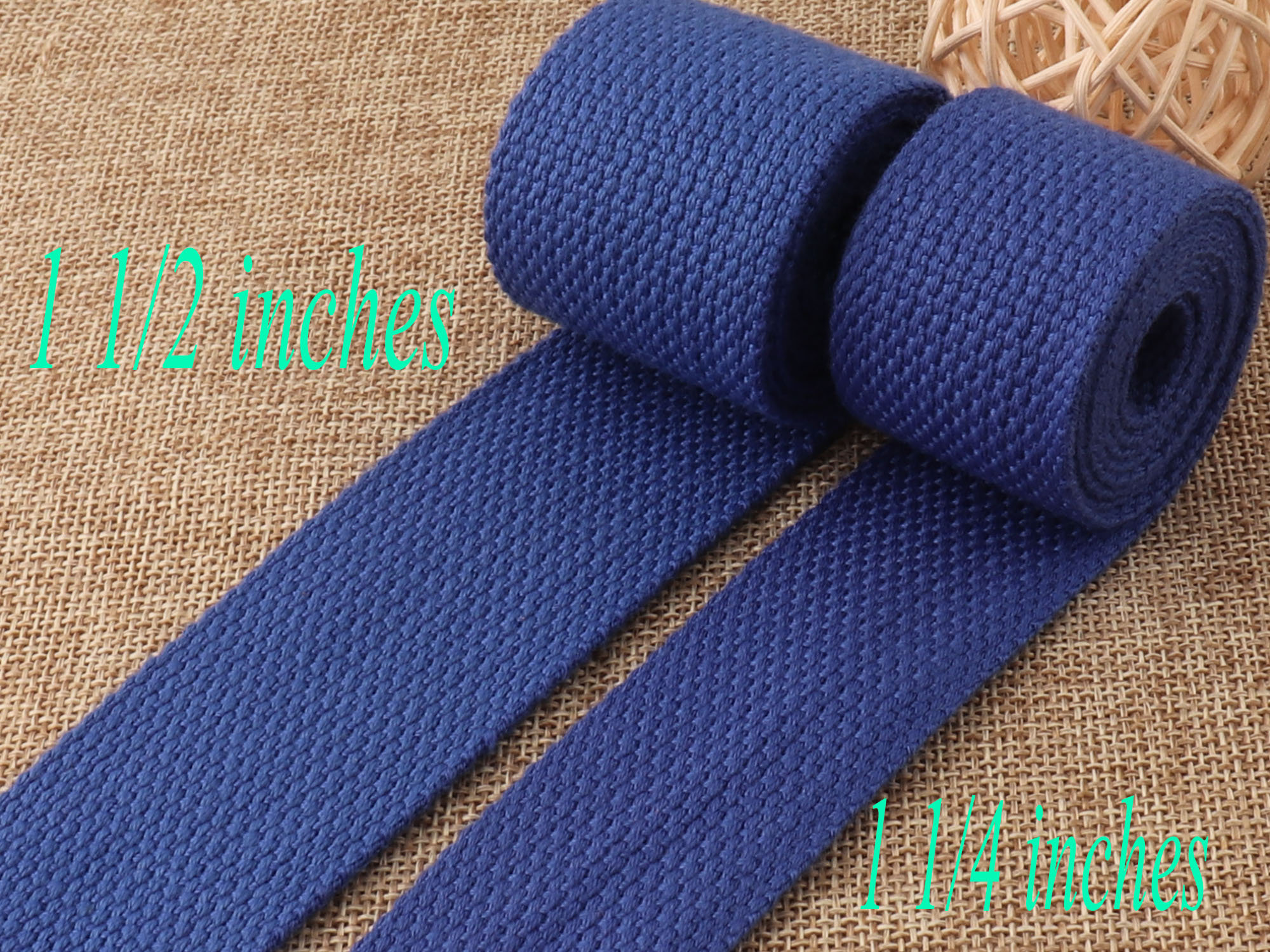 32mm/38mm Royal BlueCotton Webbing BeltKeychain Polyester | Etsy