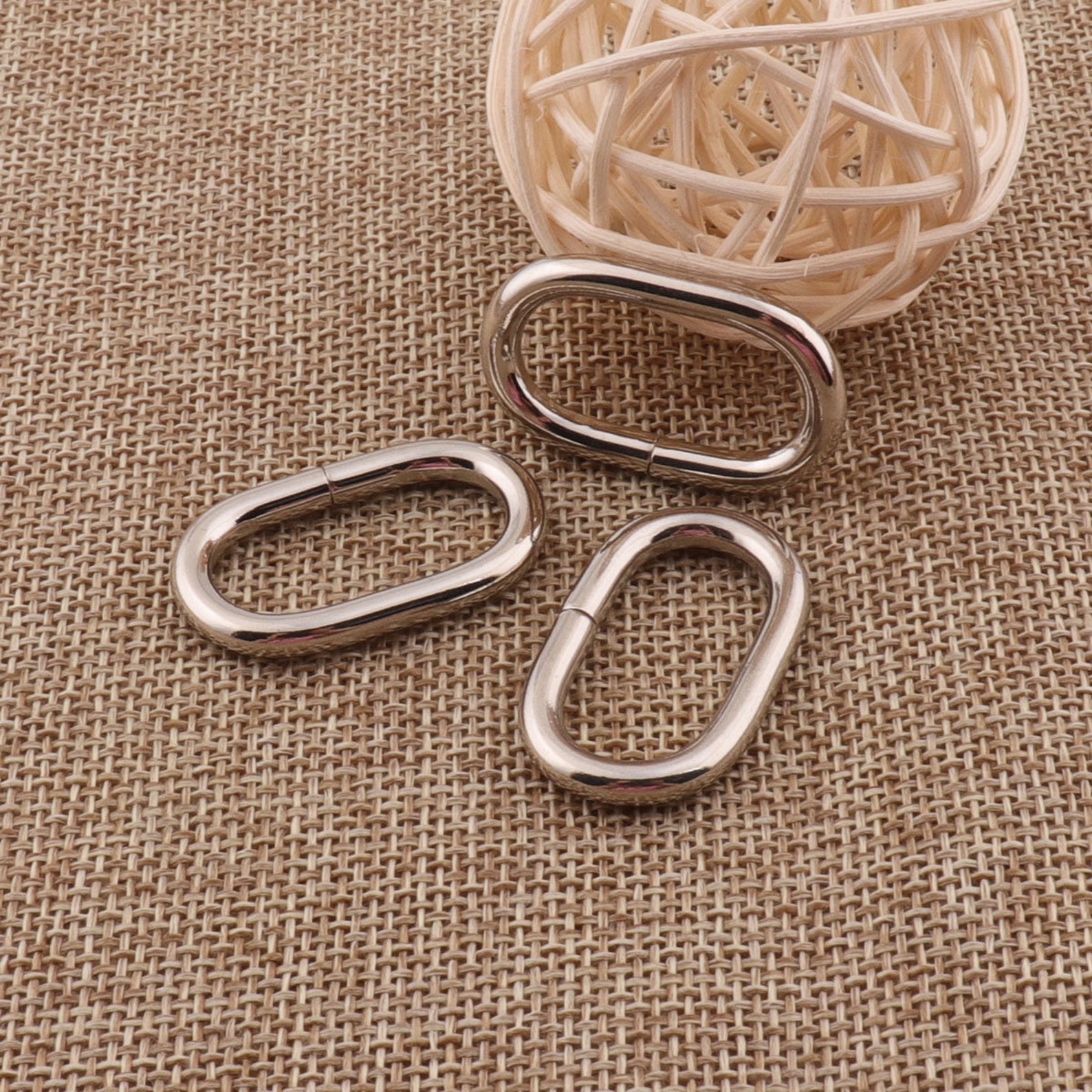 10pcsoval Rectangle Rings 125mmsilver Rectangle Buckle - Etsy