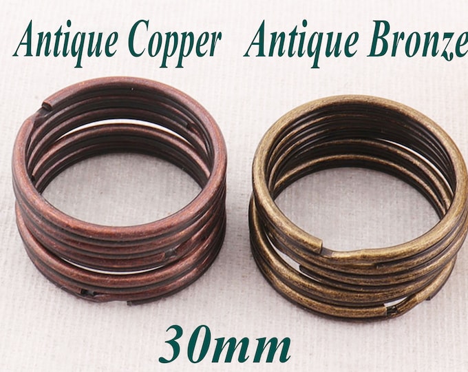 1 Split Split Key Ring Antique Brass KEY RING KEY-104 - Etsy