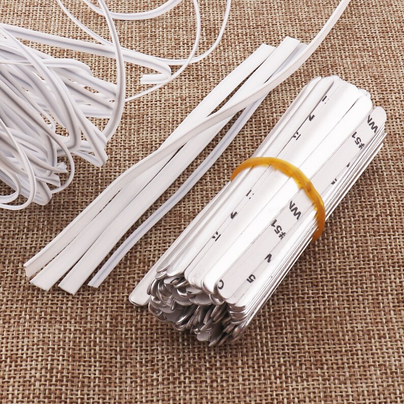 50-200pcs Aluminum/iron Nose Wire for Face Mask Pasteable,plastic ...