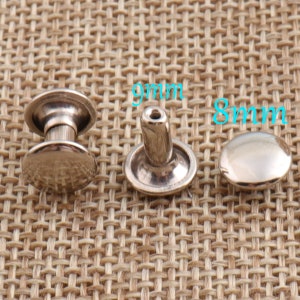 200sets,double Cap Rivet,5/16"(8mm)silver Dome Double Cap Round Rivet ...