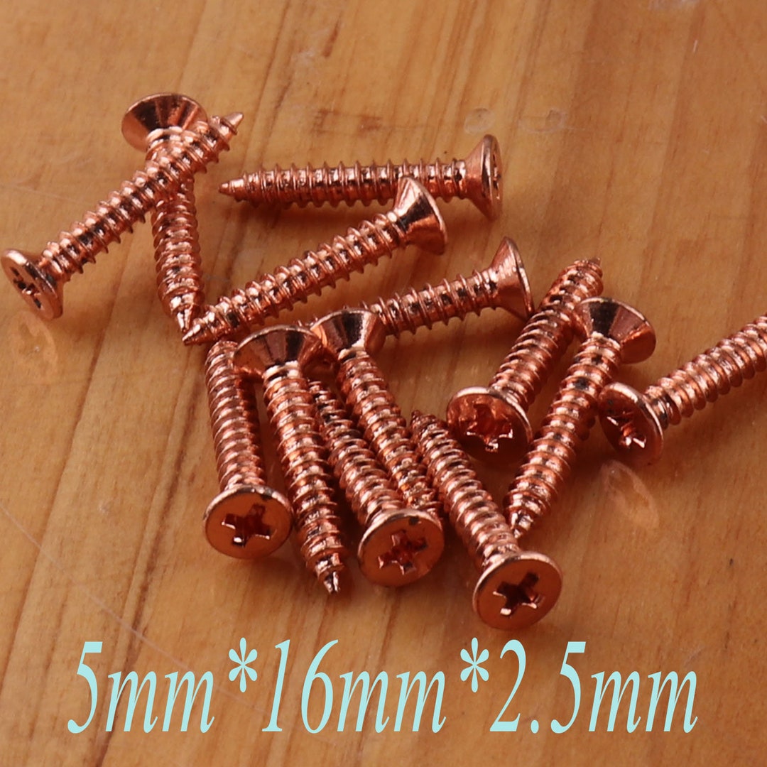 200PCS Screws, Rose Gold Screws,bag Screws,loop Screws,plain Screws ...